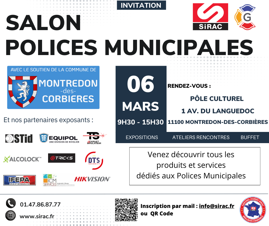 LANCEMENT DU 1er SALON SIRAC 2024 dédié aux POLICES MUNICIPALES – Sirac